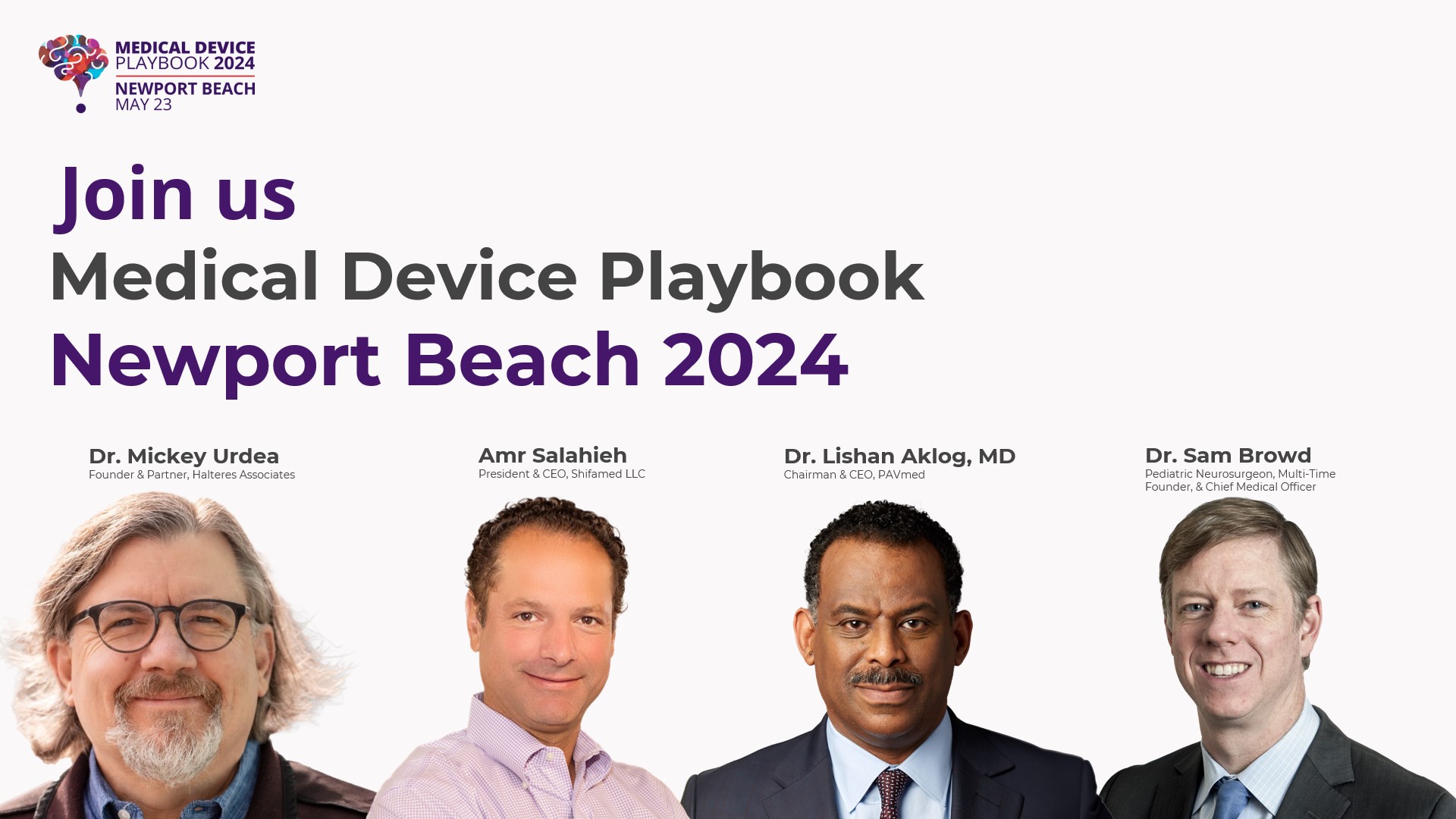 Medical Device Playbook returns to Newport Beach on May 23, 2024