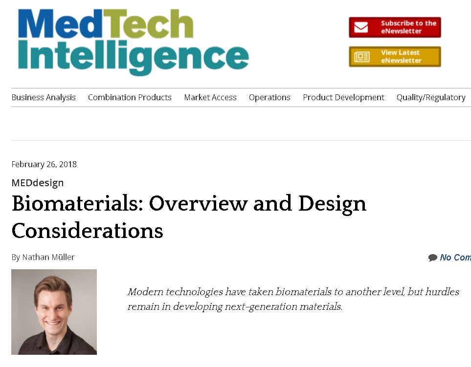 MTI MEDdesign: Biomaterials Overview and Design Considerations