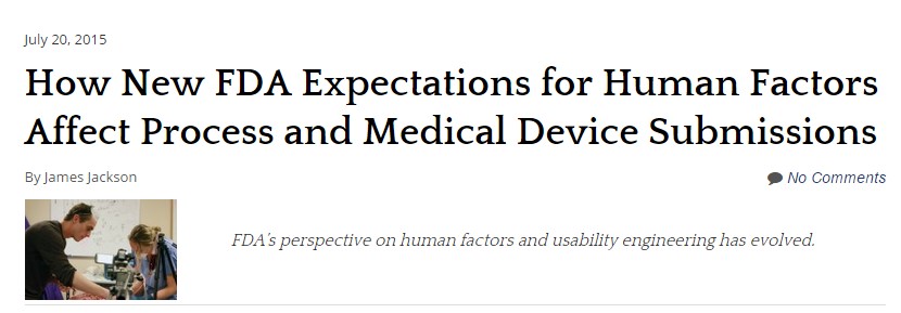 FDA Expectations for Human Factors